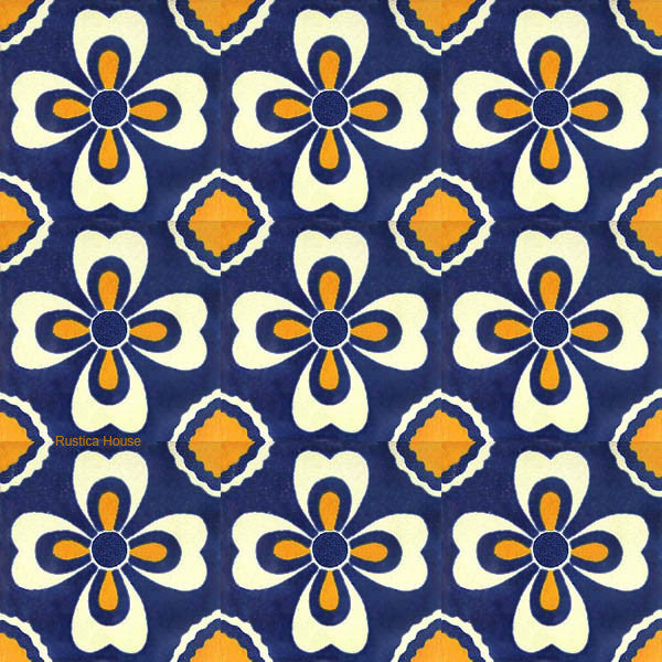 Country Yellow Blue Talavera Tile – Custom Made Products